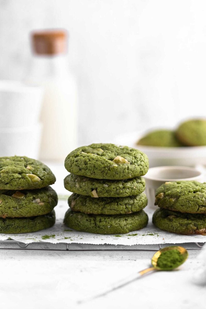 Vegan Matcha Cookies - Soft & Chewy | The Chestnut Bakery