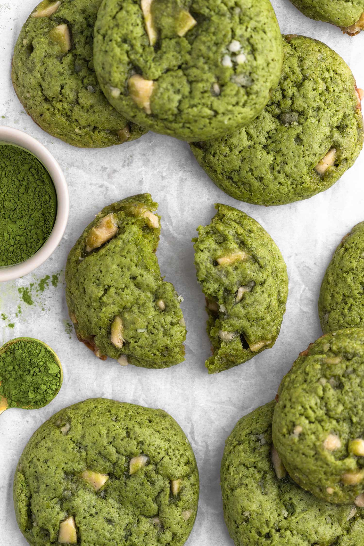 Vegan Matcha Cookies - Soft & Chewy | The Chestnut Bakery
