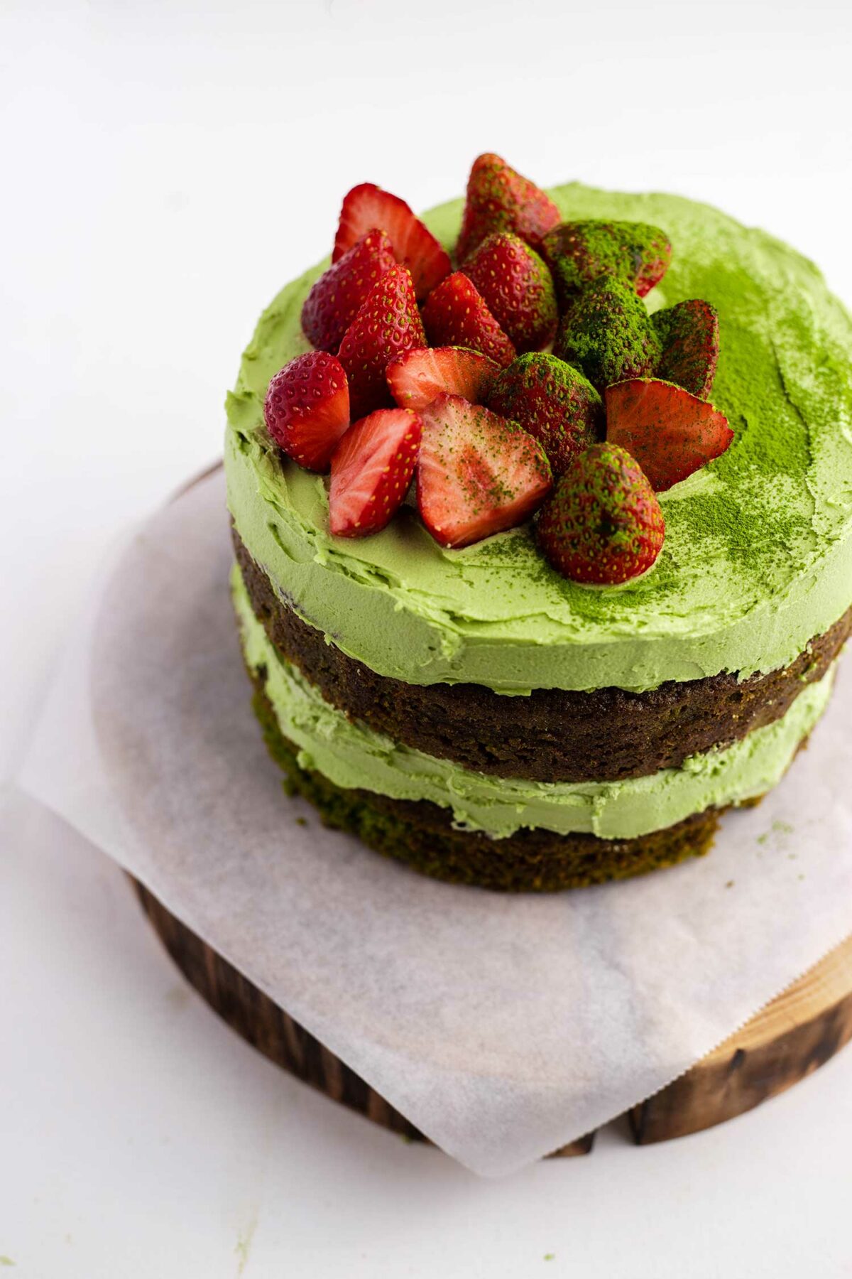 Super Easy Vegan Matcha Cake | The Chestnut Bakery