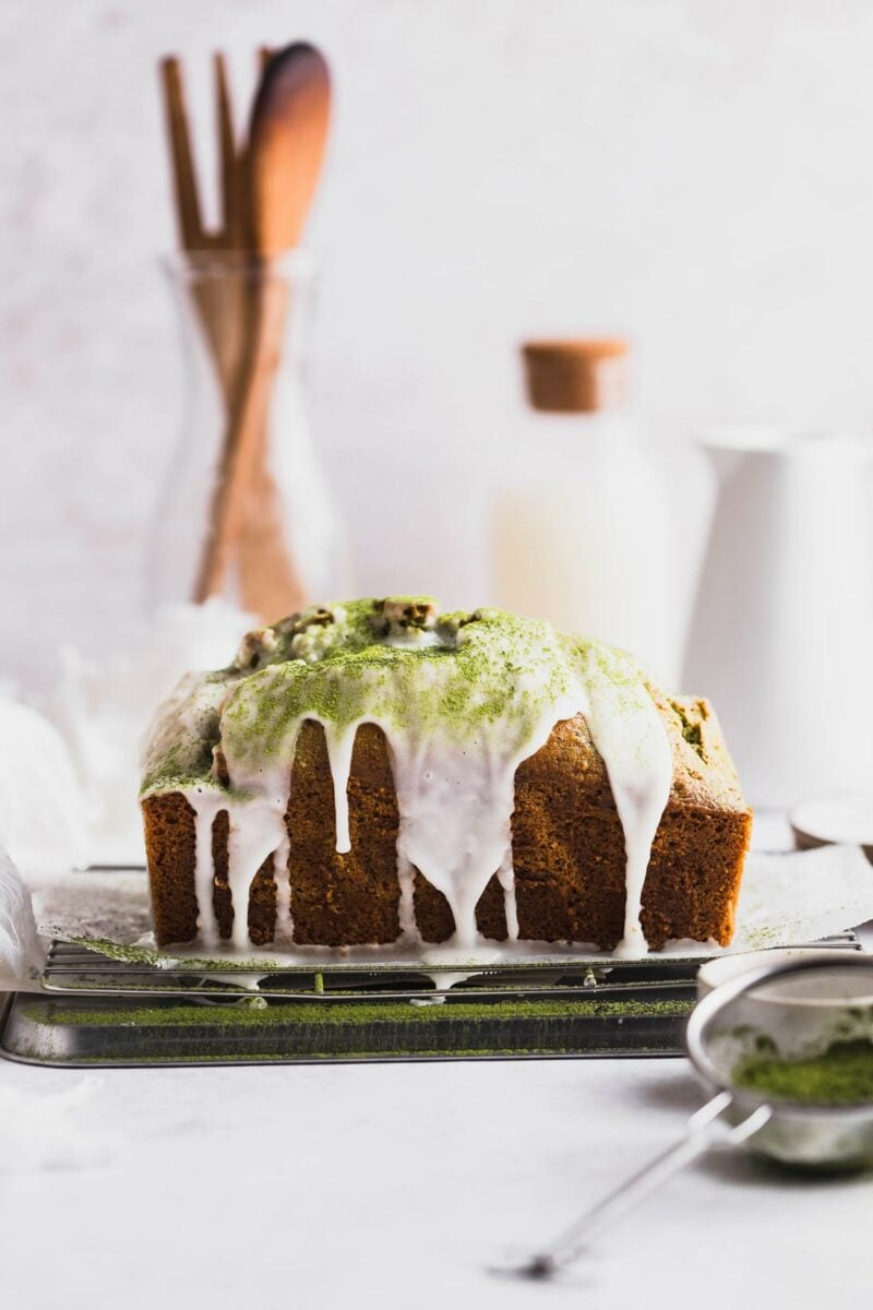 Vegan Matcha Pound Cake - Easy! | The Chestnut Bakery